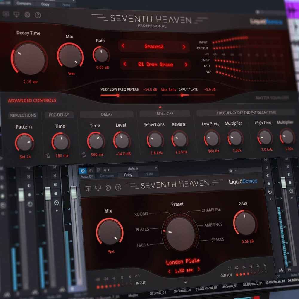 Seventh Heaven reverb plugin - AAX, VST, AU - LiquidSonics