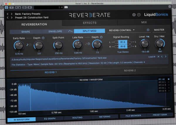 Revitalising Static Reverbs With Split-Mod in Reverberate 3 - LiquidSonics