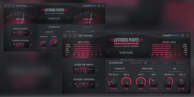 Lustrous Plates Surround reverb plugin AAX, AU, VST - LiquidSonics