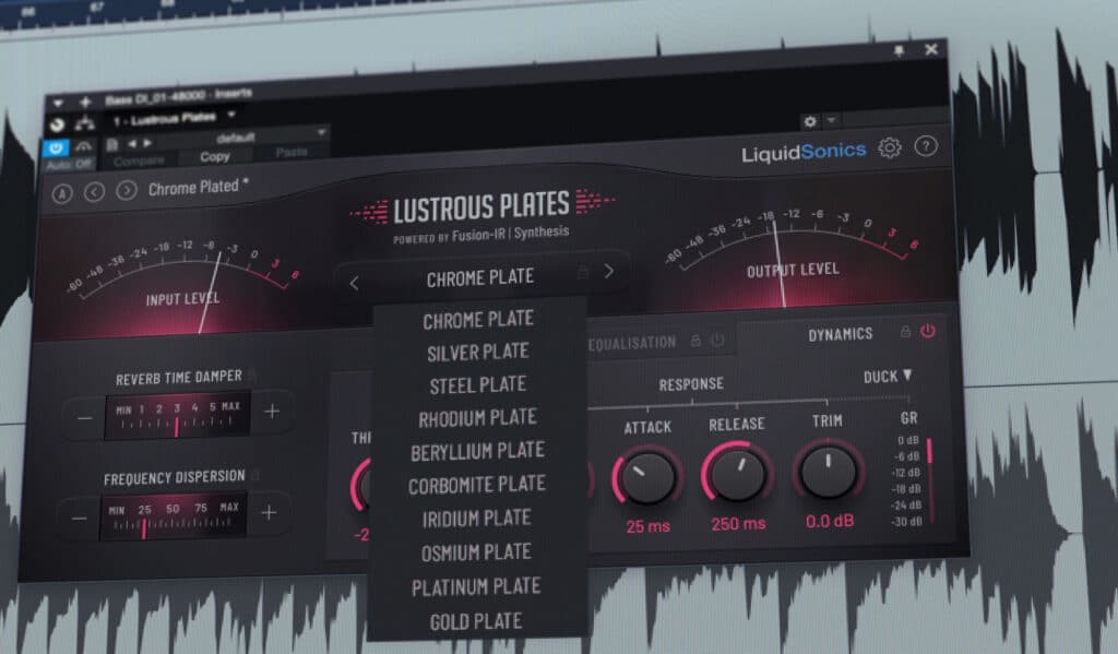 Lustrous Plates reverb plugin AAX, AU, VST - LiquidSonics