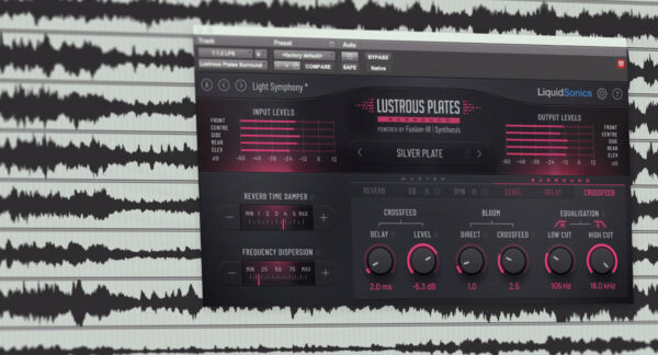 Lustrous Plates Surround reverb plugin AAX, AU, VST - LiquidSonics