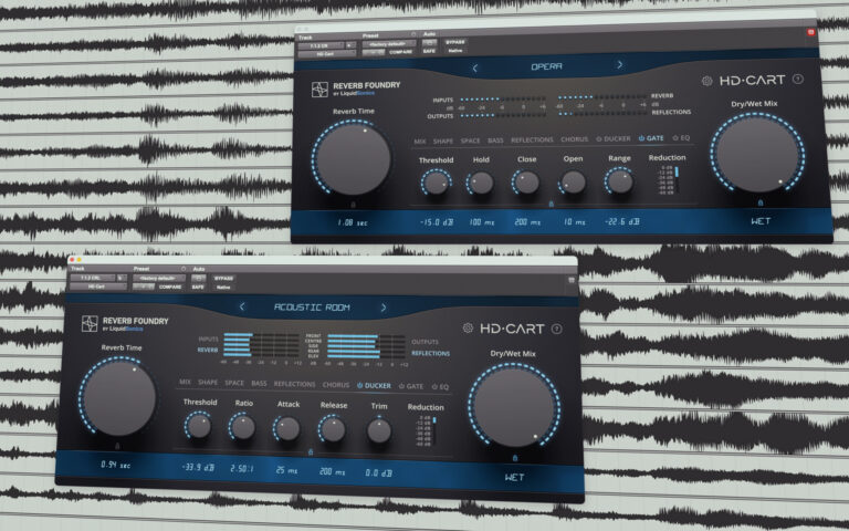 HD Cart, vintage digital reverb in 9.1.6 - AAX, VST, AU - LiquidSonics
