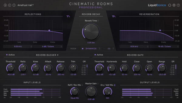 Cinematic Rooms Surround & Atmos Reverb Plugin - AAX, VST, AU