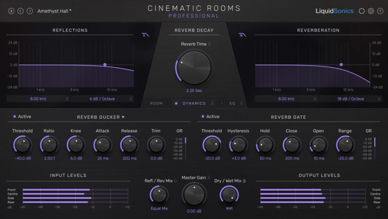 Cinematic Rooms Surround & Atmos Reverb Plugin - AAX, VST, AU