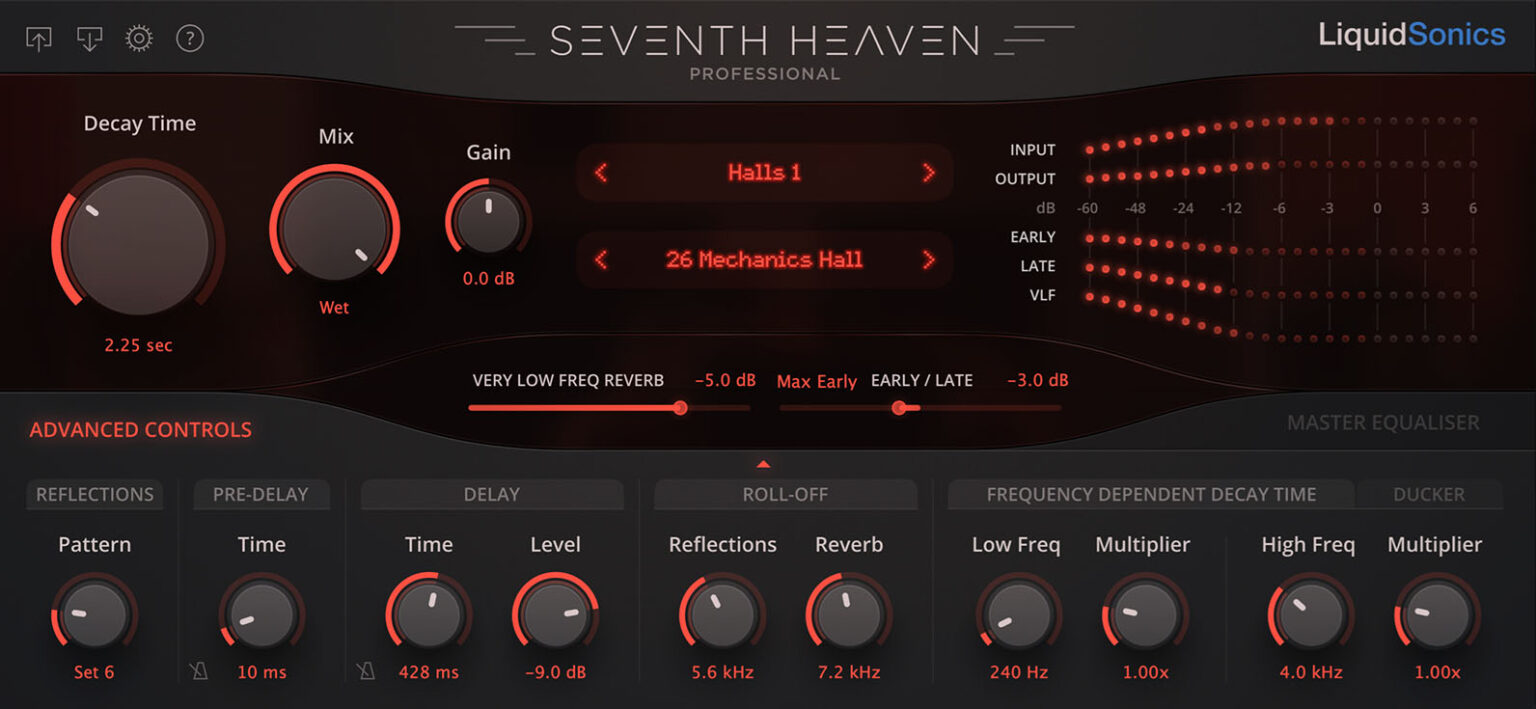 Reverb plugins for music & post production, AAX, AU, VST - LiquidSonics