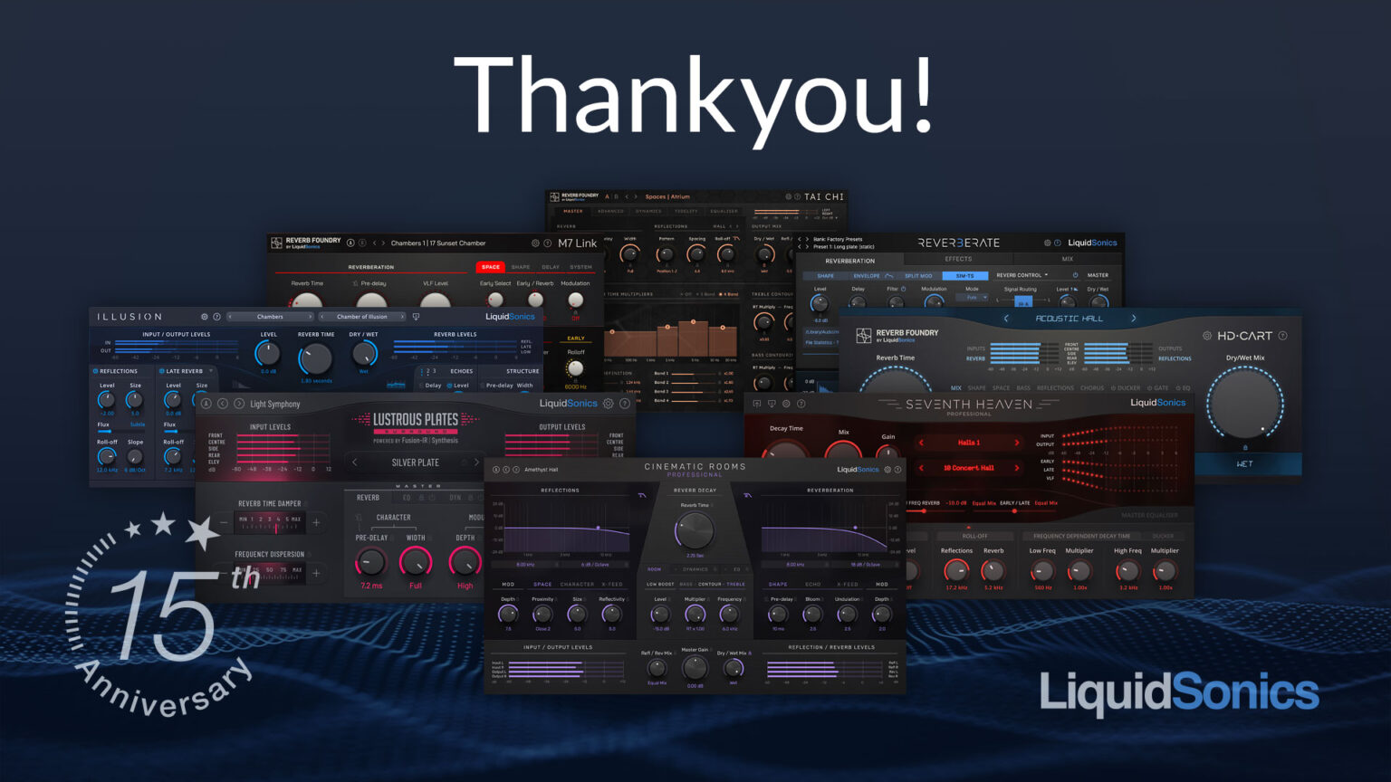 LiquidSonics 15 Year Anniversary - Thankyou! - LiquidSonics