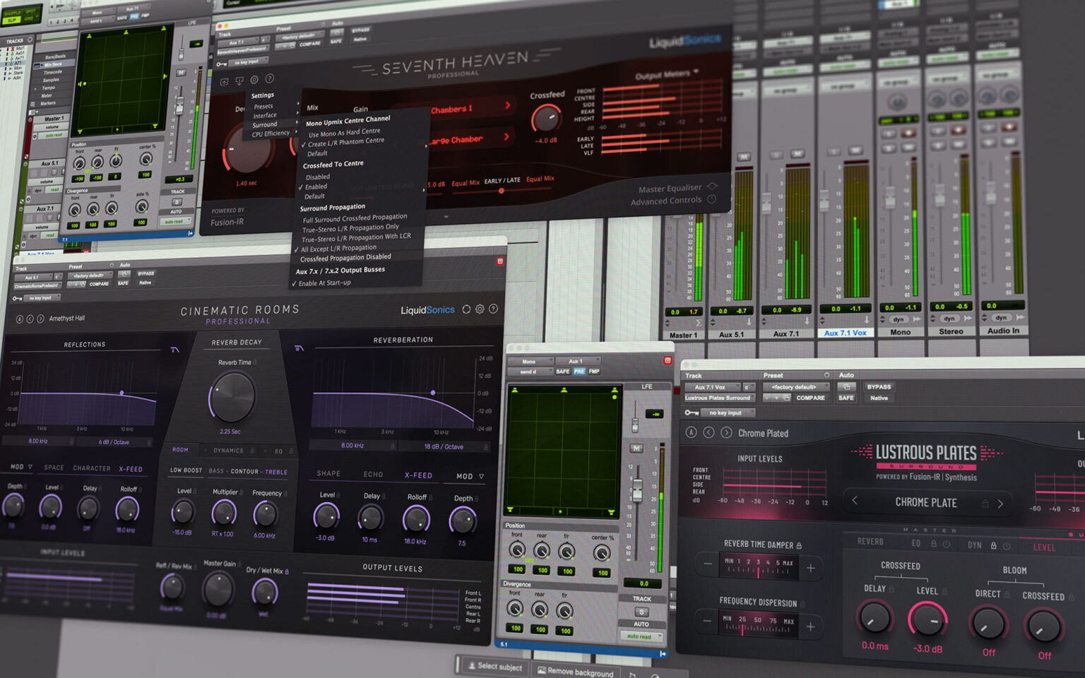 Using Surround Propagation Modes In LiquidSonics Reverbs - LiquidSonics